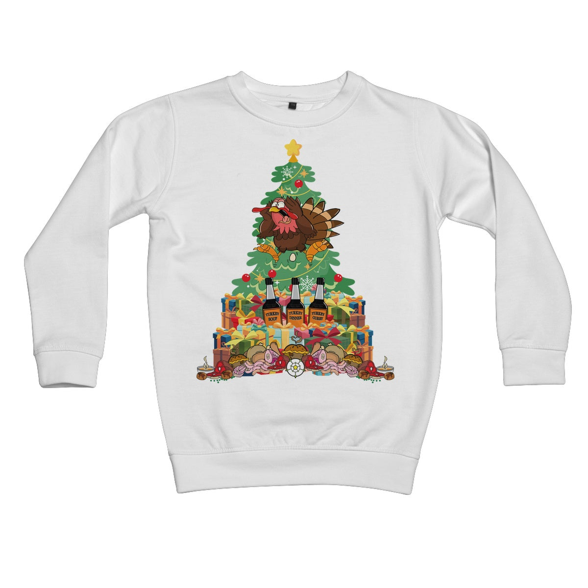 REYT GOOD CRIMBO Kids Sweatshirt – Matt Cockayne Illustration