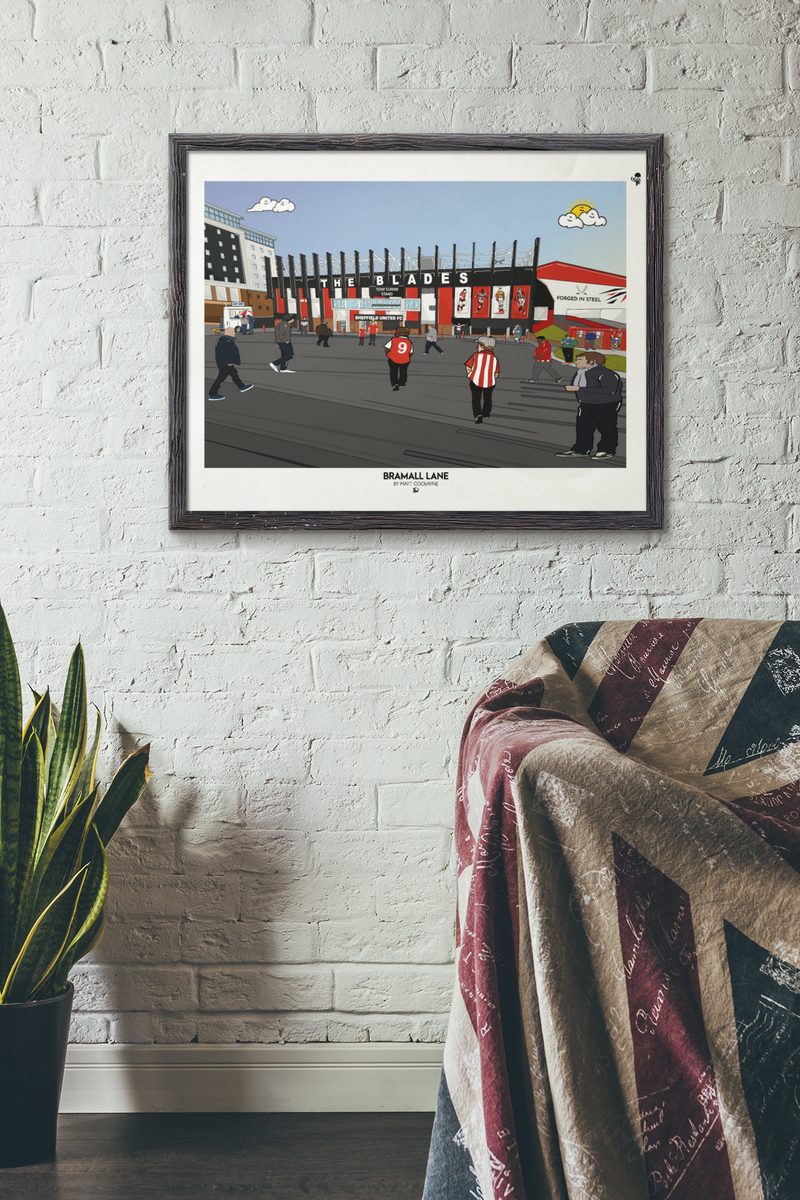 SUFC: Bramall Lane Match Day – Matt Cockayne Illustration